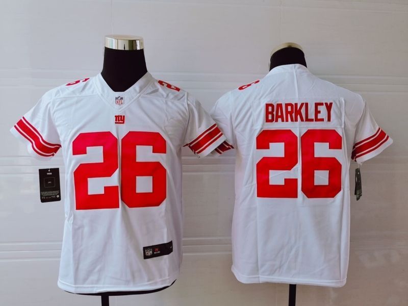 New York Giants Saquon Barkley #26 Nfl 2020 White Jersey - Bluefink