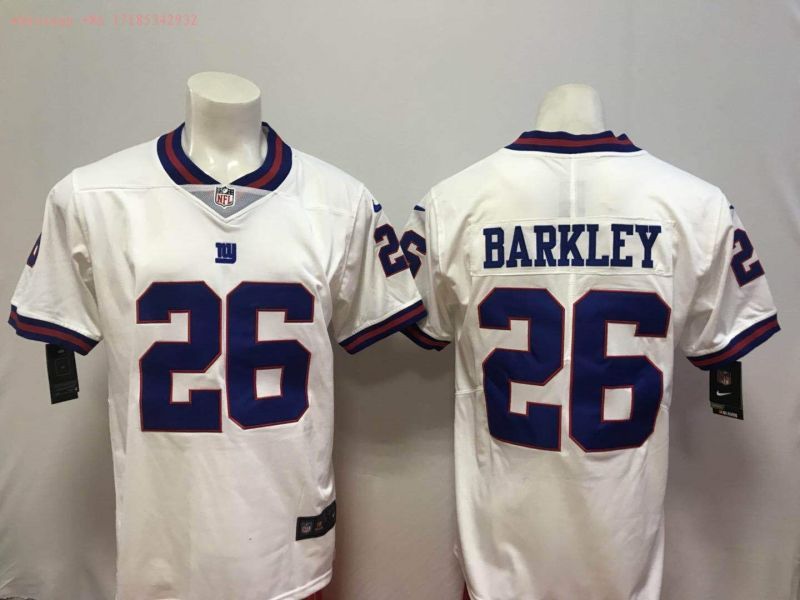 New York Giants Saquon Barkley #26 Nfl 2020 White Jersey Jersey - Bluefink