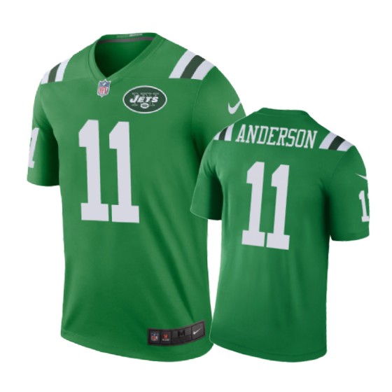 New York Jets #11 Robby Anderson Nike Color Rush Green Jersey - Bluefink