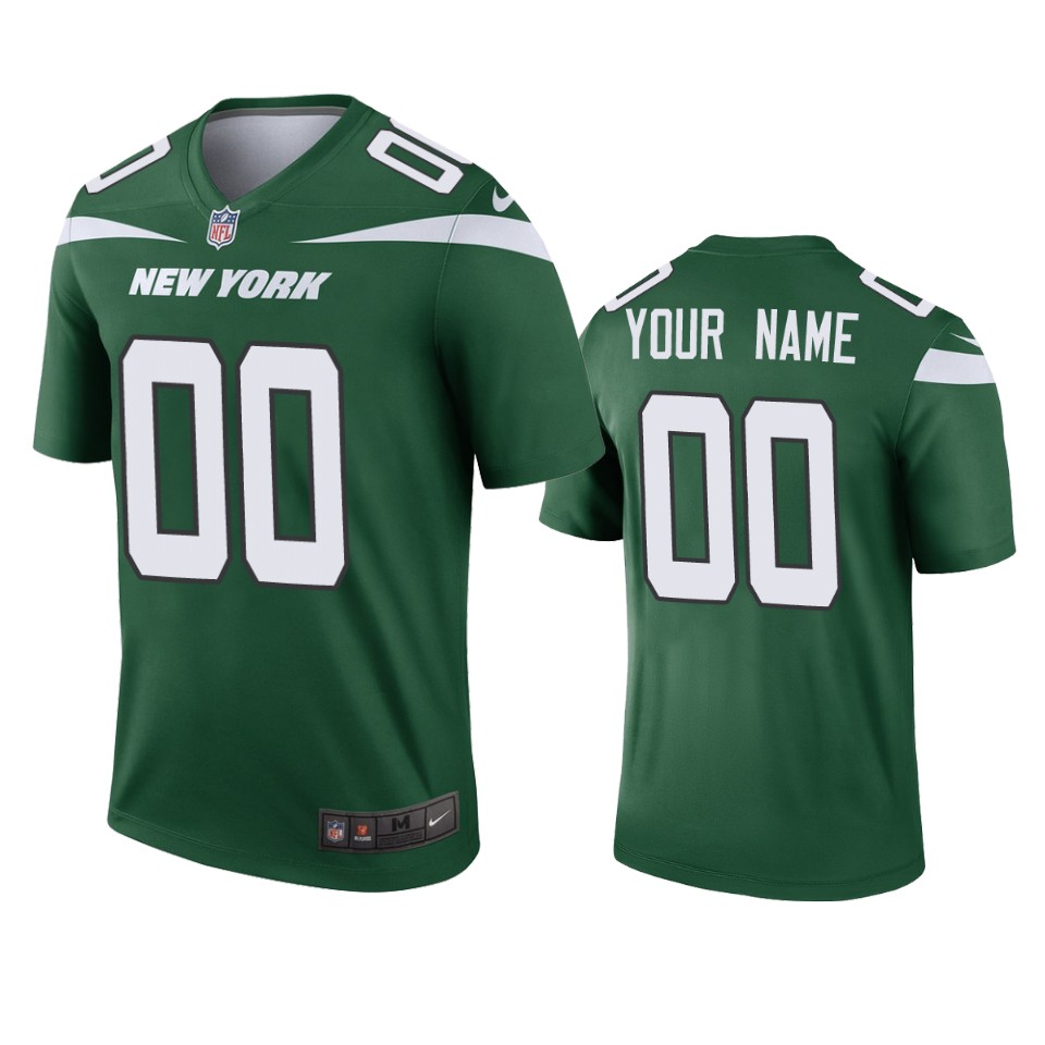 New York Jets Custom Green 2019 Legend Jersey - Mens - Bluefink