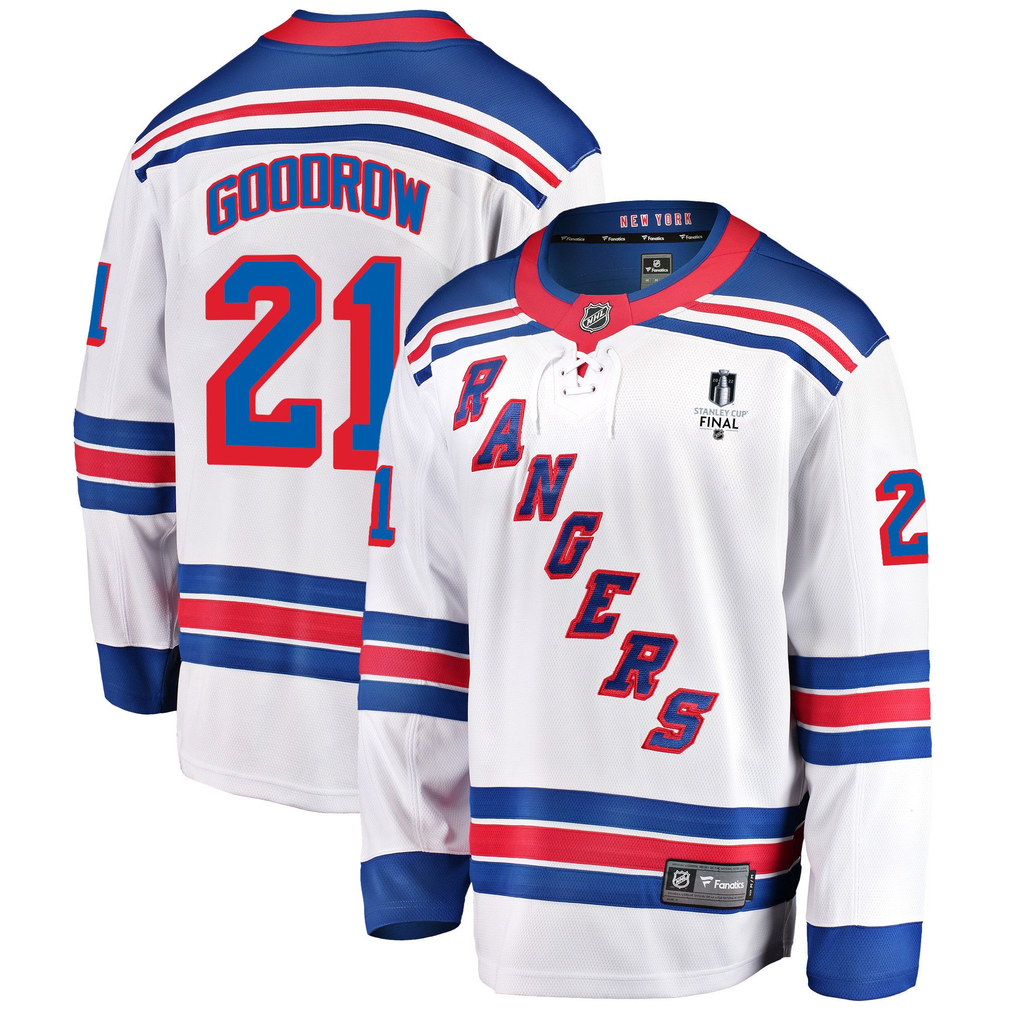 New York Rangers Barclay Goodrow 21 Away 2022 Stanley Cup Final ...