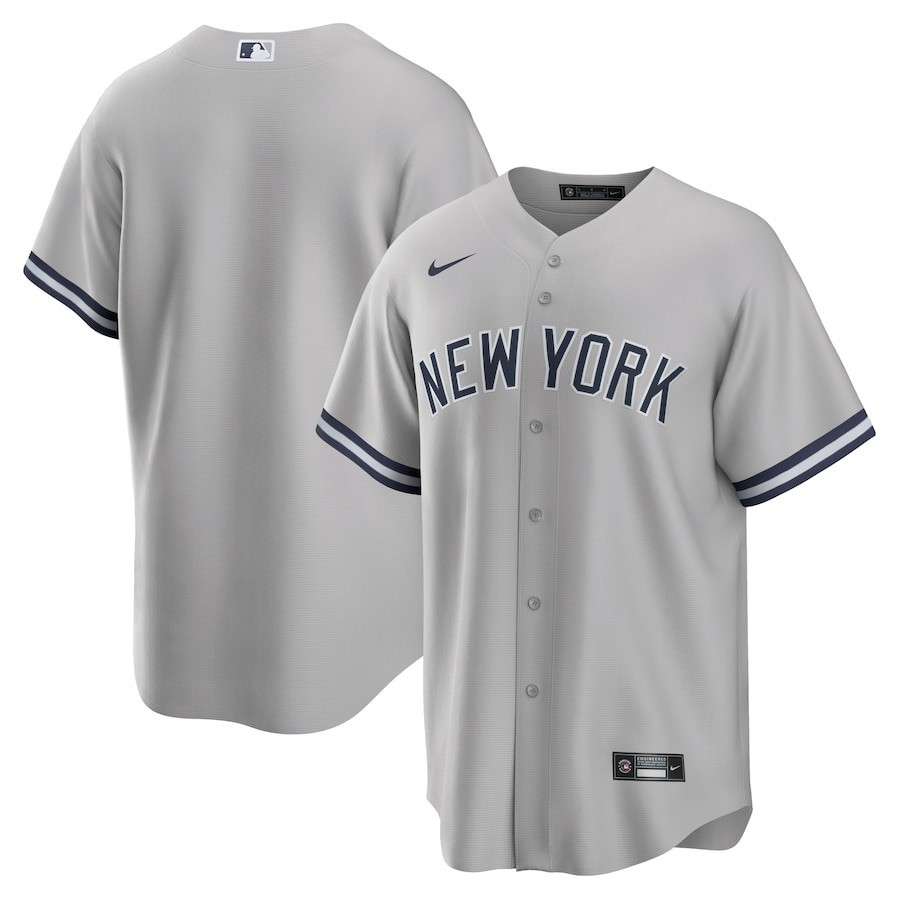 New York Yankees Road Team Men Jersey - Gray - Bluefink