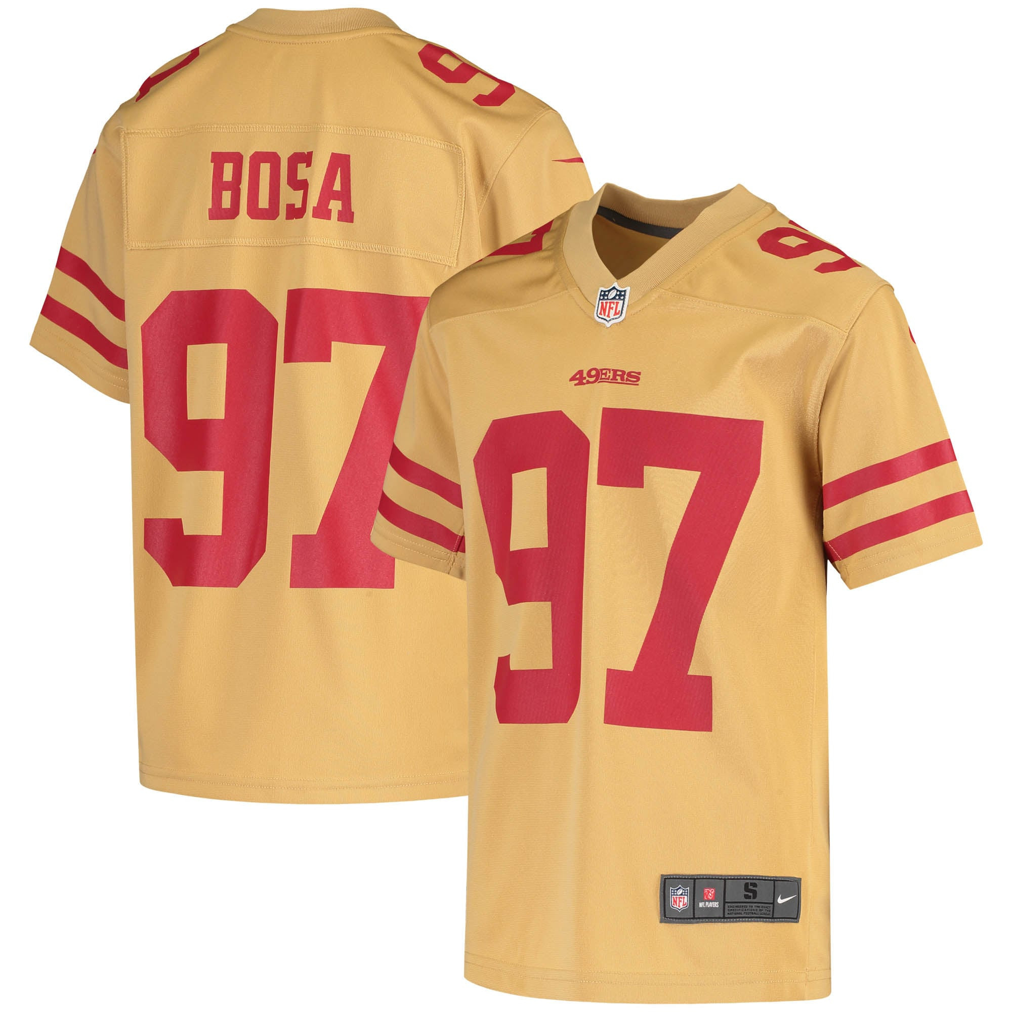Nick Bosa San Francisco 49ers Inverted Game Jersey - Gold Nfl - Bluefink