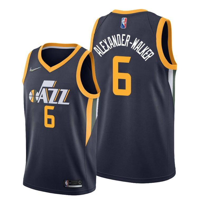 Nickeil Alexander-Walker 6 Utah Jazz 2022 Icon Edition Navy Jersey ...