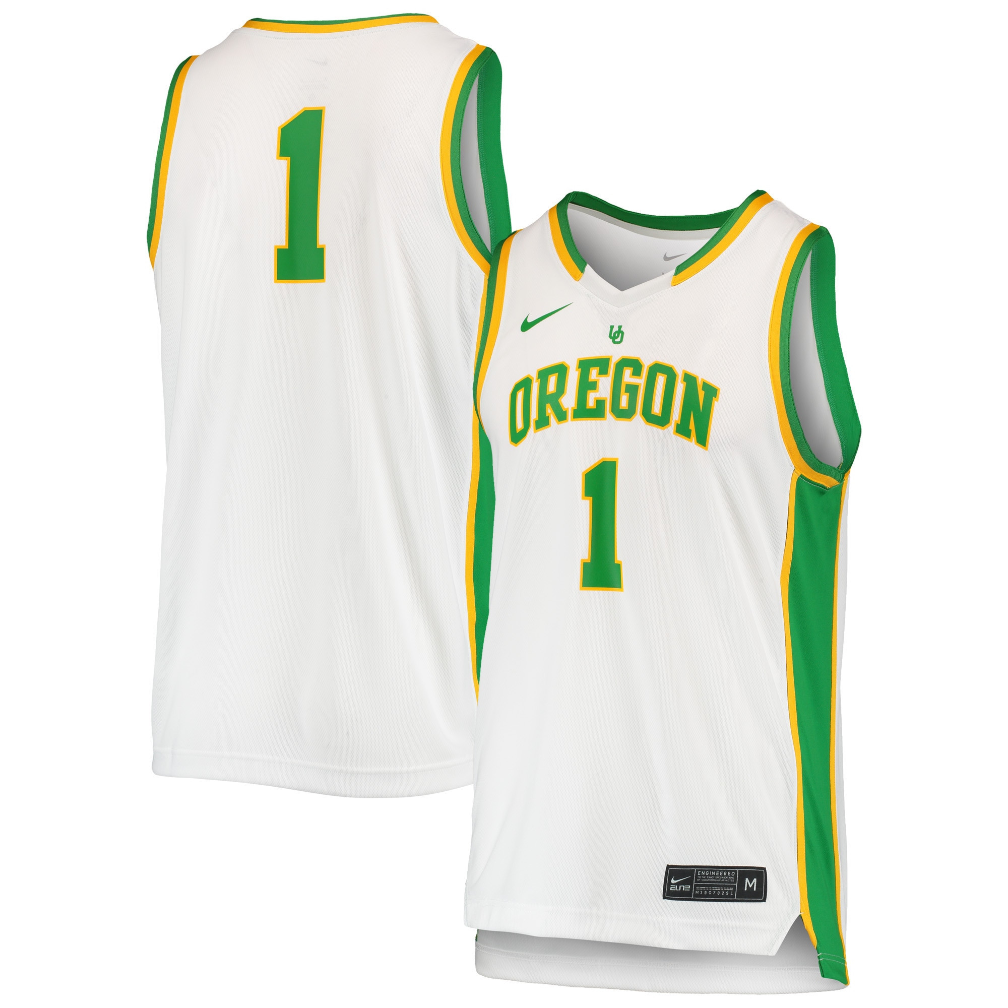 Number 1 Oregon Ducks Replica Womens Basketball Jersey White Ncaa ...
