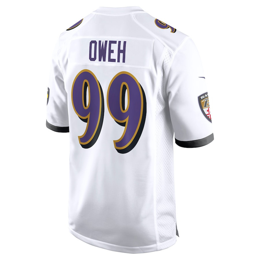 Odafe Oweh 99 Baltimore Ravens Game Jersey - White - Bluefink