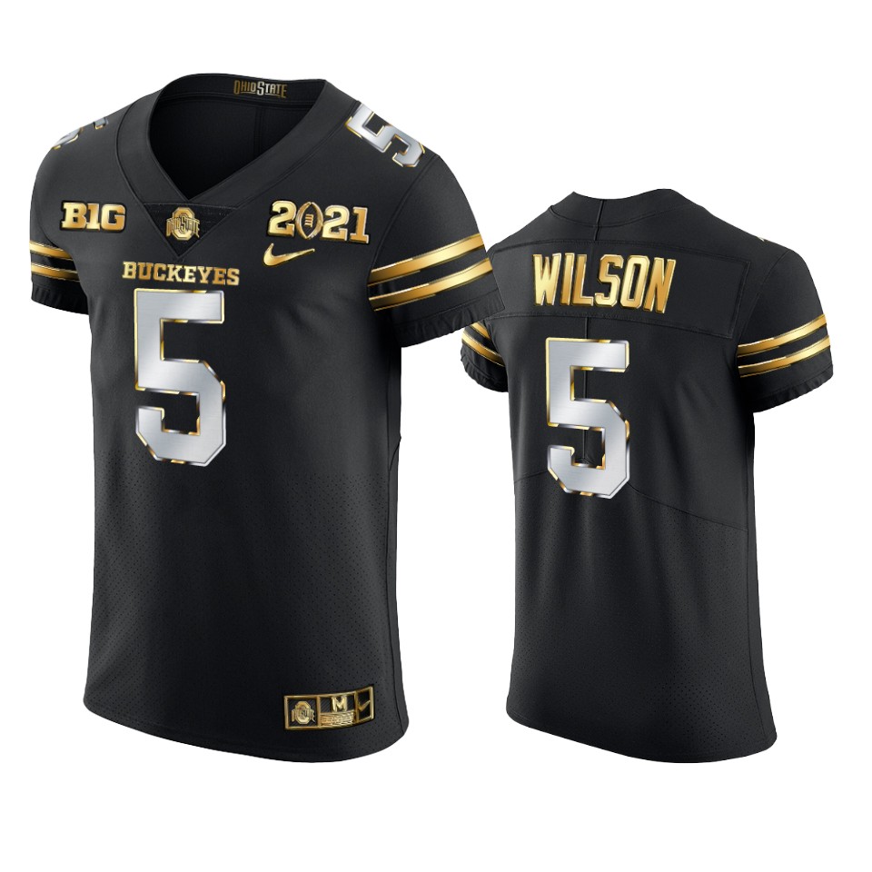 Ohio State Buckeyes Garrett Wilson 2021 National Championship Black ...