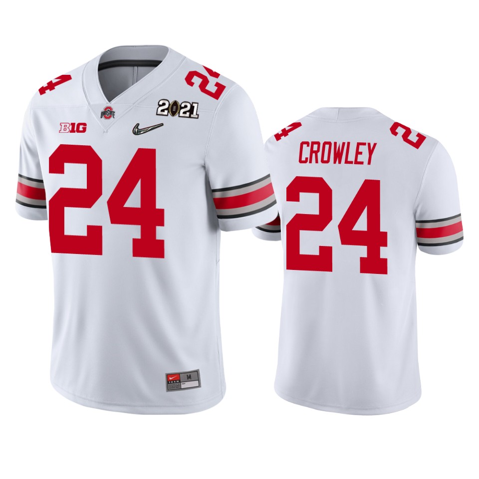 Ohio State Buckeyes Marcus Crowley 2021 National Championship White ...