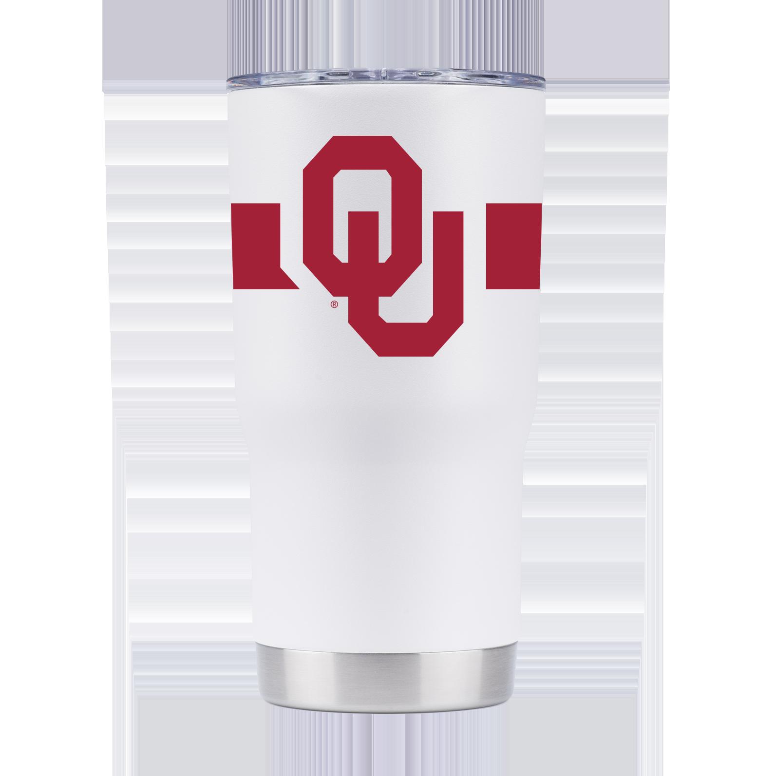 Oklahoma White Tumbler - Oklahoma White Team Logo Tumbler - Show Your ...