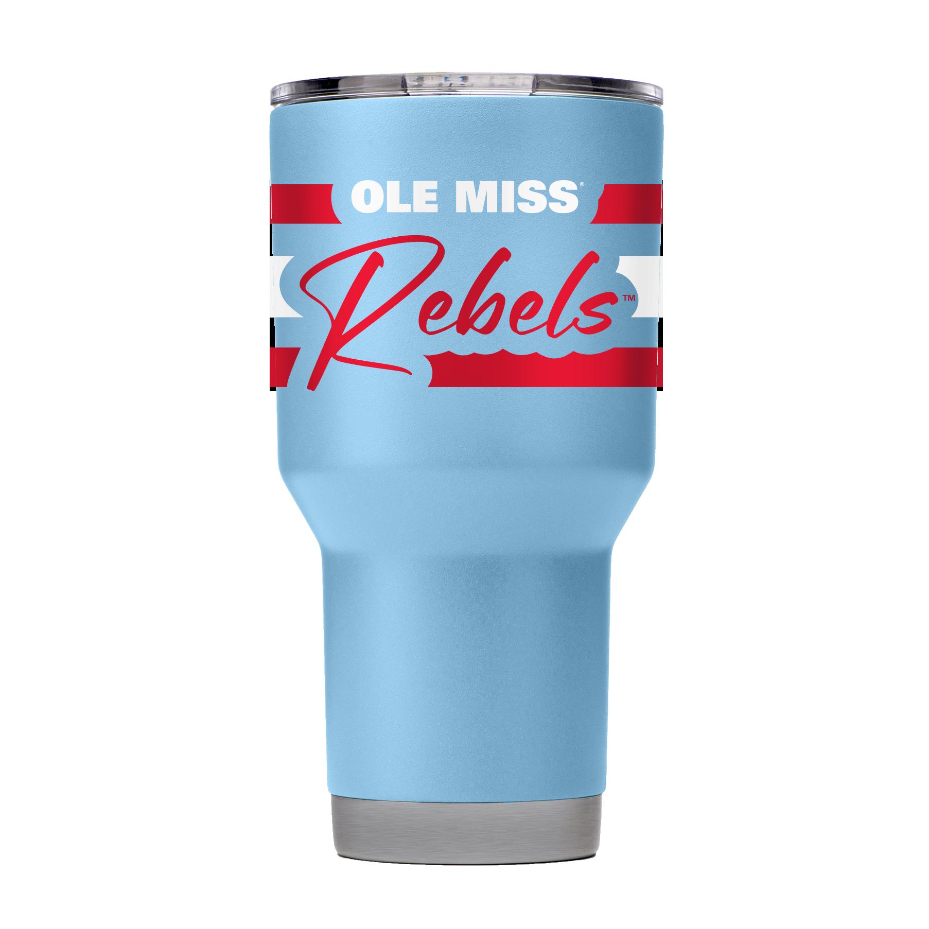 Ole Miss Script Powder Blue Tumbler - Ole Miss Script Powder Blue Team ...