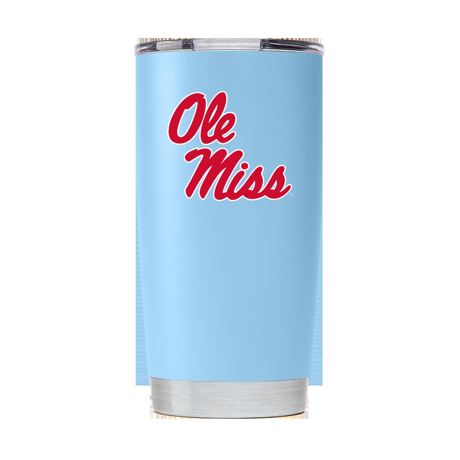 Ole Miss Seaside Blue Tumbler - Ole Miss Seaside Blue Team Logo Tumbler ...