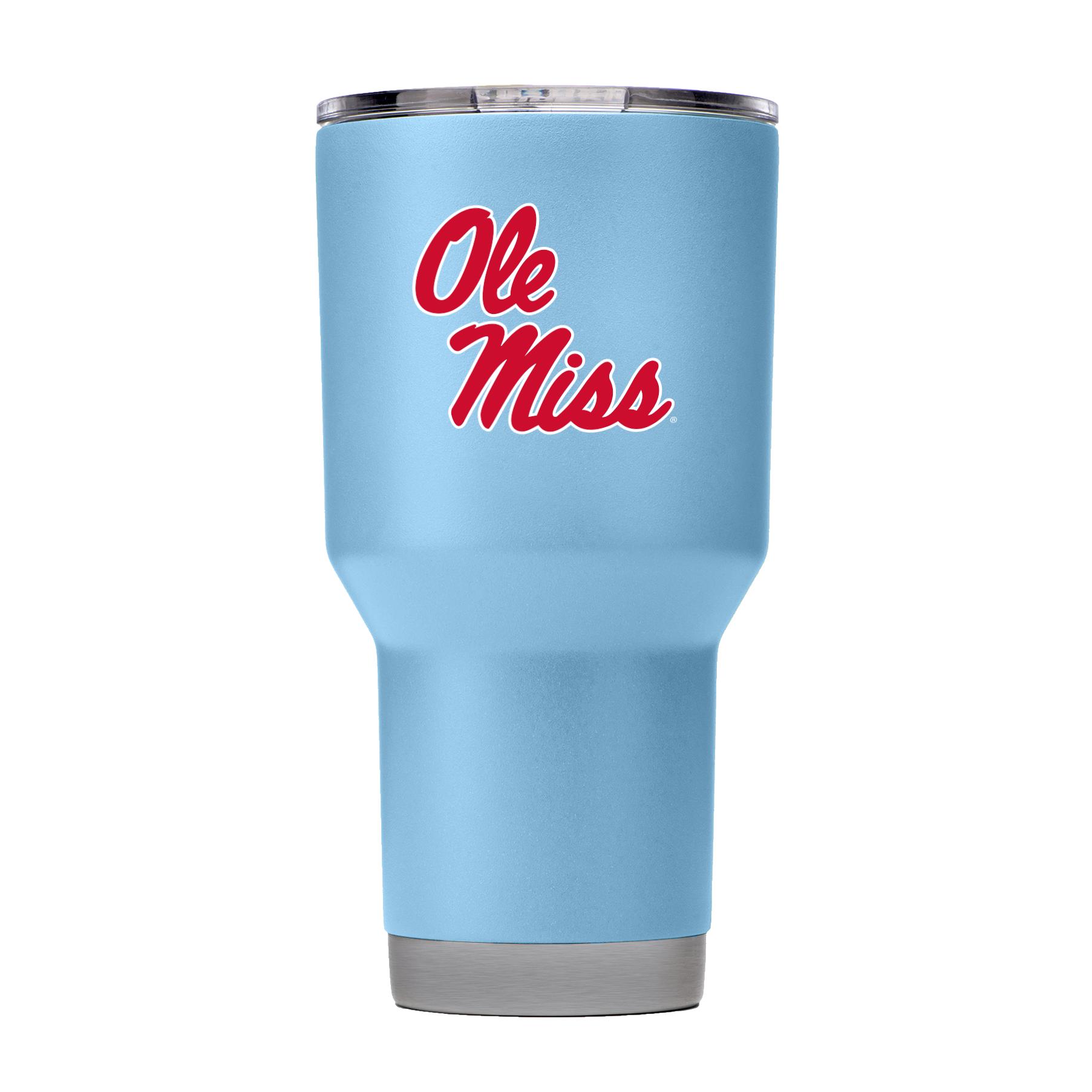 Ole Miss Seaside Blue Tumbler - Ole Miss Seaside Blue Team Logo Tumbler ...