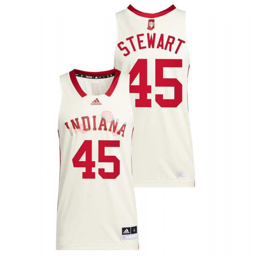Parker Stewart 45 Cream Indiana Hoosiers 2022 Basketball Honoring Black ...