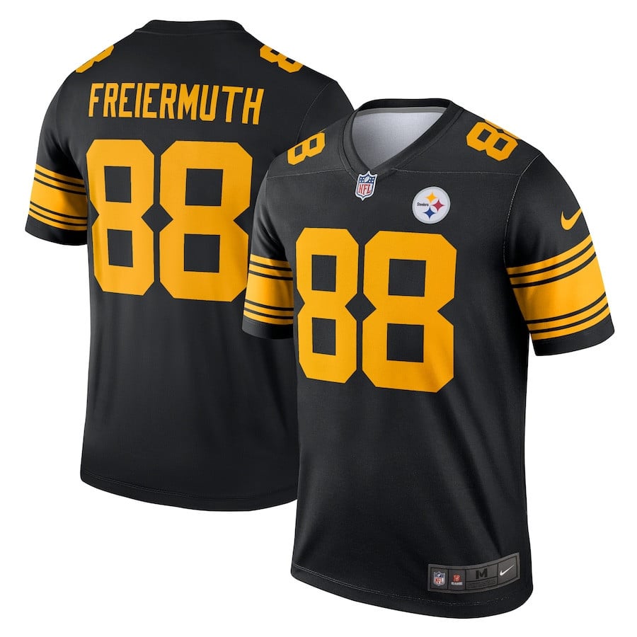 Pat Freiermuth Pittsburgh Steelers Alternate Legend Jersey - Black ... Pat Freiermuth Pittsburgh Steelers Alternate Legend Jersey - Black ...