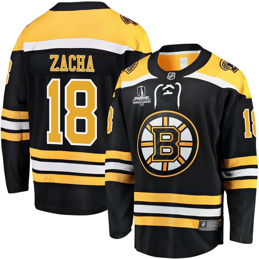 Pavel Zacha 18 Boston Bruins Stanley Cup 2023 Playoffs Patch Home ...