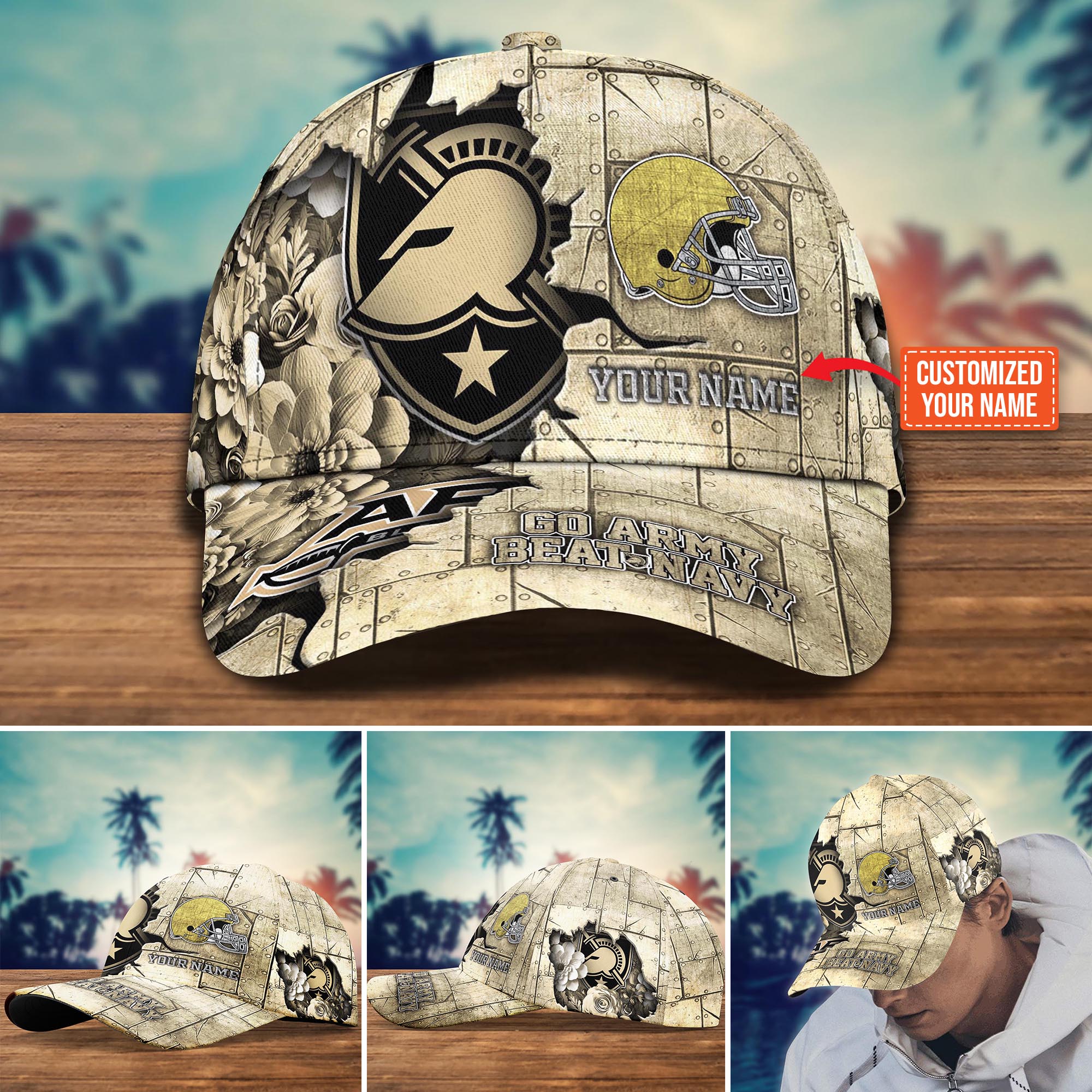 Personalized Army Black Knights Cap for Fans - Bluefink