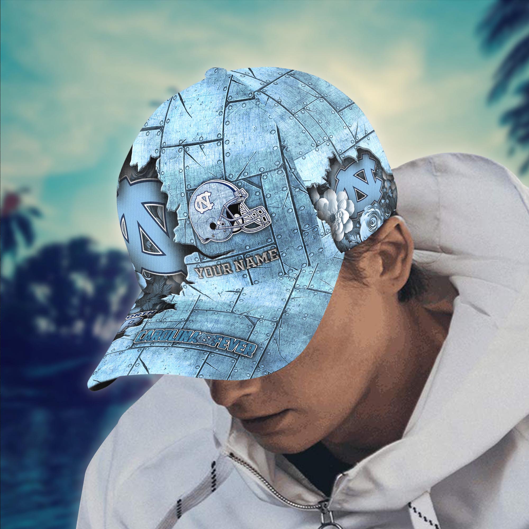 Personalized North Carolina Tar Heels Cap for Fans - Bluefink