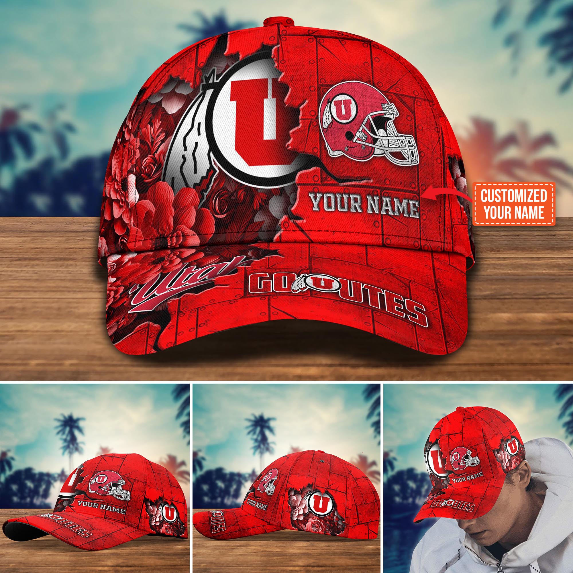 Personalized Utah Utes Cap for Fans - Bluefink