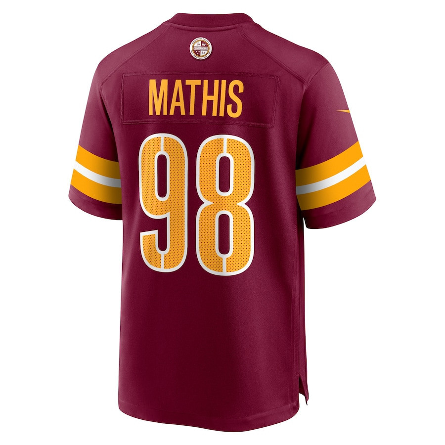 Phidarian Mathis Washington Commanders Player Game Jersey - Burgundy ...