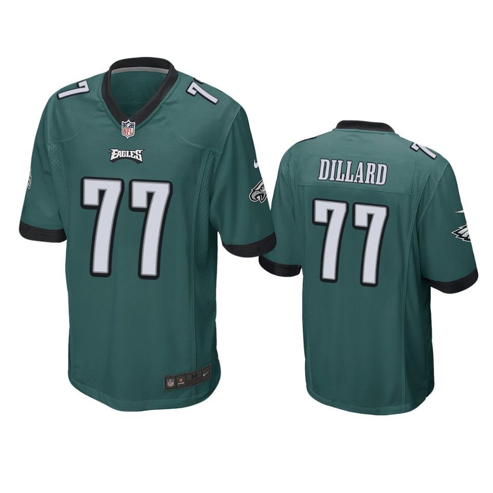 Philadelphia Eagles Andre Dillard 2019 Nfl Draft Green Game Jersey ...