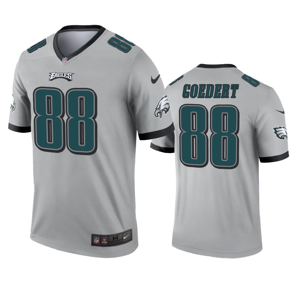 Philadelphia Eagles Dallas Goedert Silver Inverted Legend Jersey - Bluefink