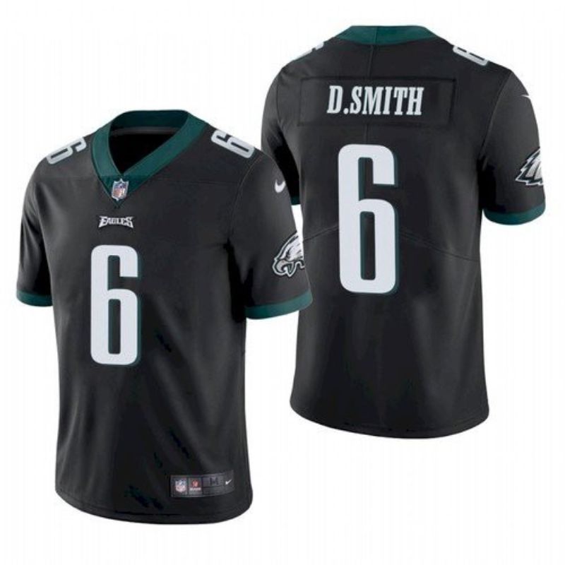 Philadelphia Eagles Devonta Smith #6 2021 Draft Nfl Black Jersey For ...