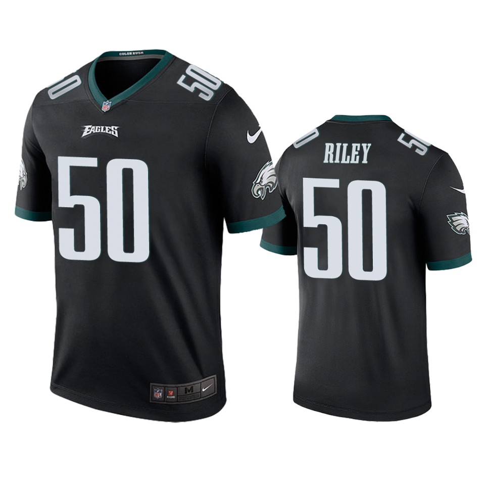 Philadelphia Eagles Duke Riley Black Color Rush Legend Jersey - Bluefink