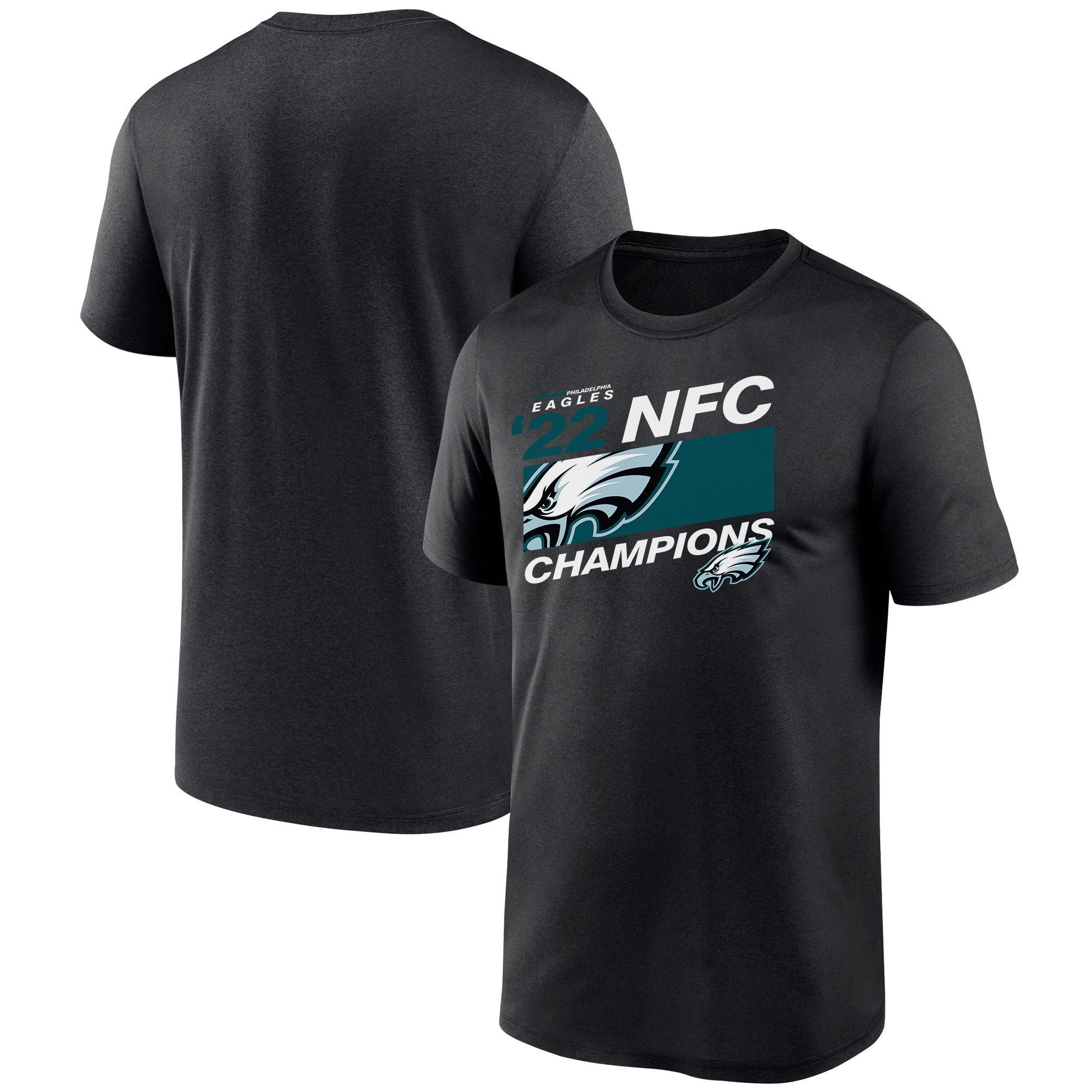 Philadelphia Eagles NFC Champions Iconic Black Men T-Shirt - Bluefink