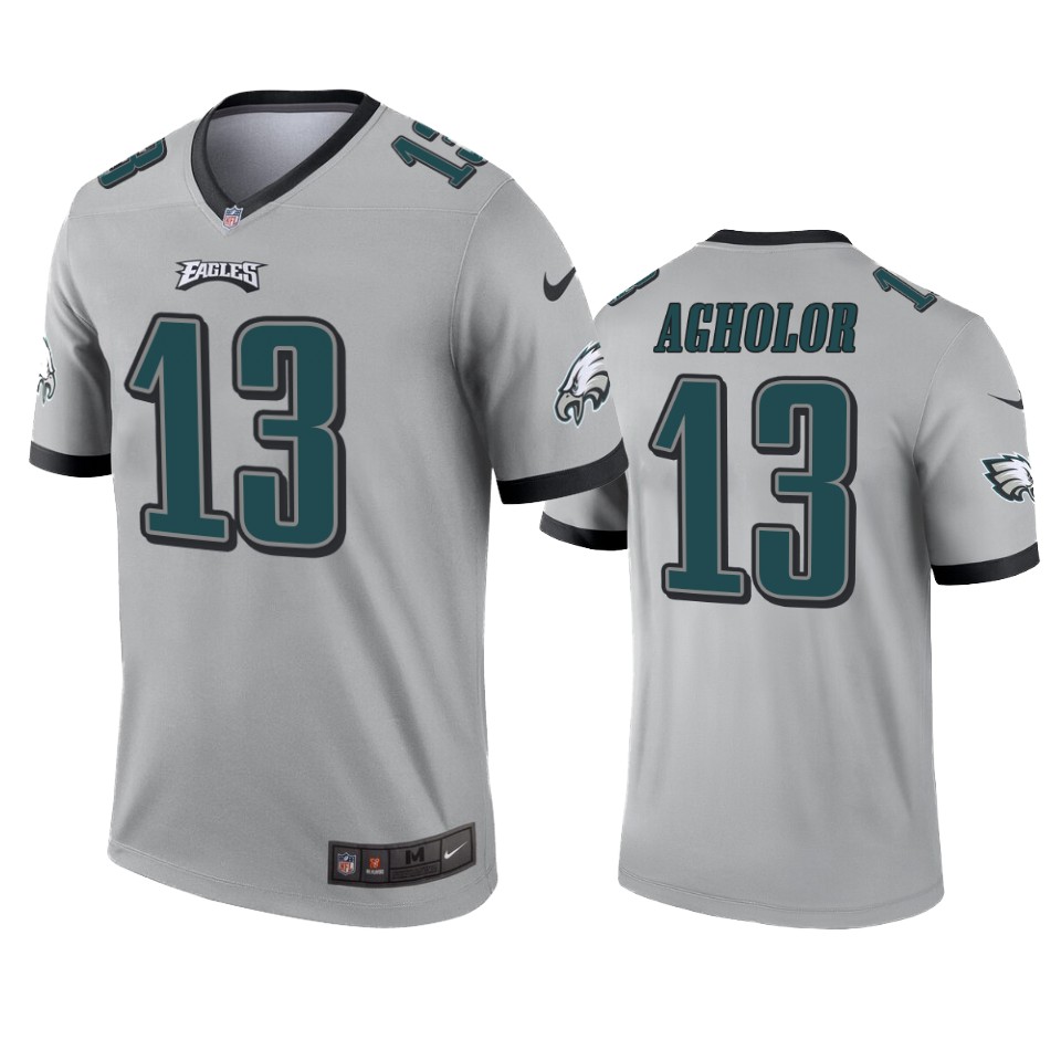 Philadelphia Eagles Nelson Agholor Silver Inverted Legend Jersey - Bluefink