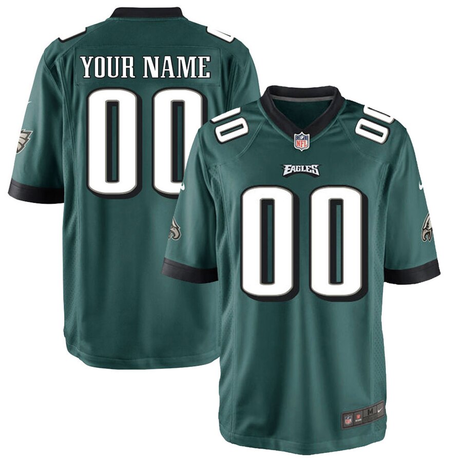 Philadelphia Eagles Nike Custom Game Jersey - Midnight Green - Bluefink