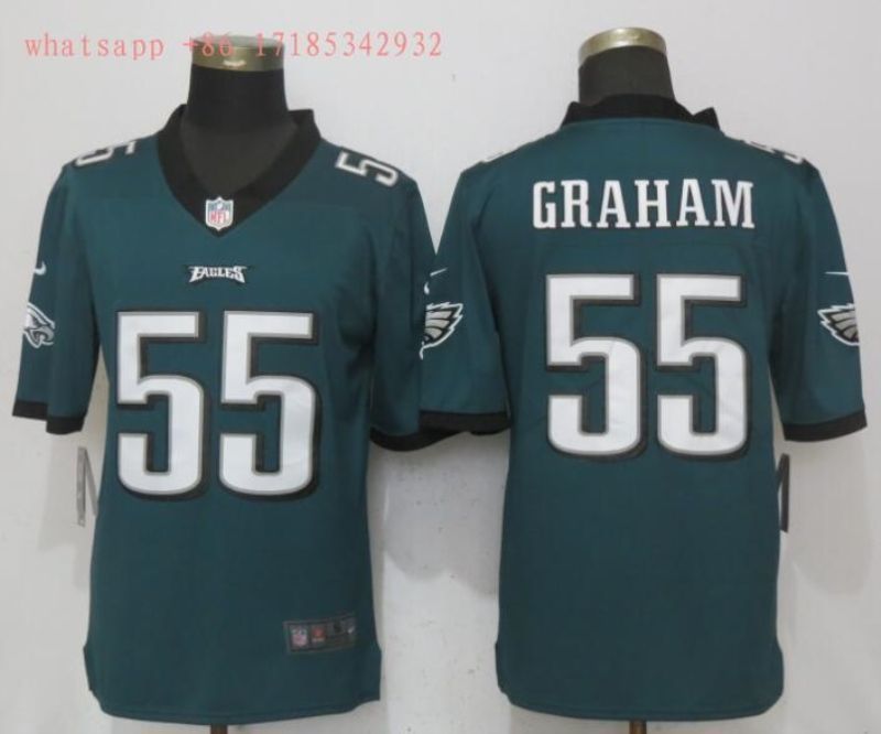 Philadelphia Eagles On Graham #55 2020 Nfl Blue Jersey Jersey - Bluefink