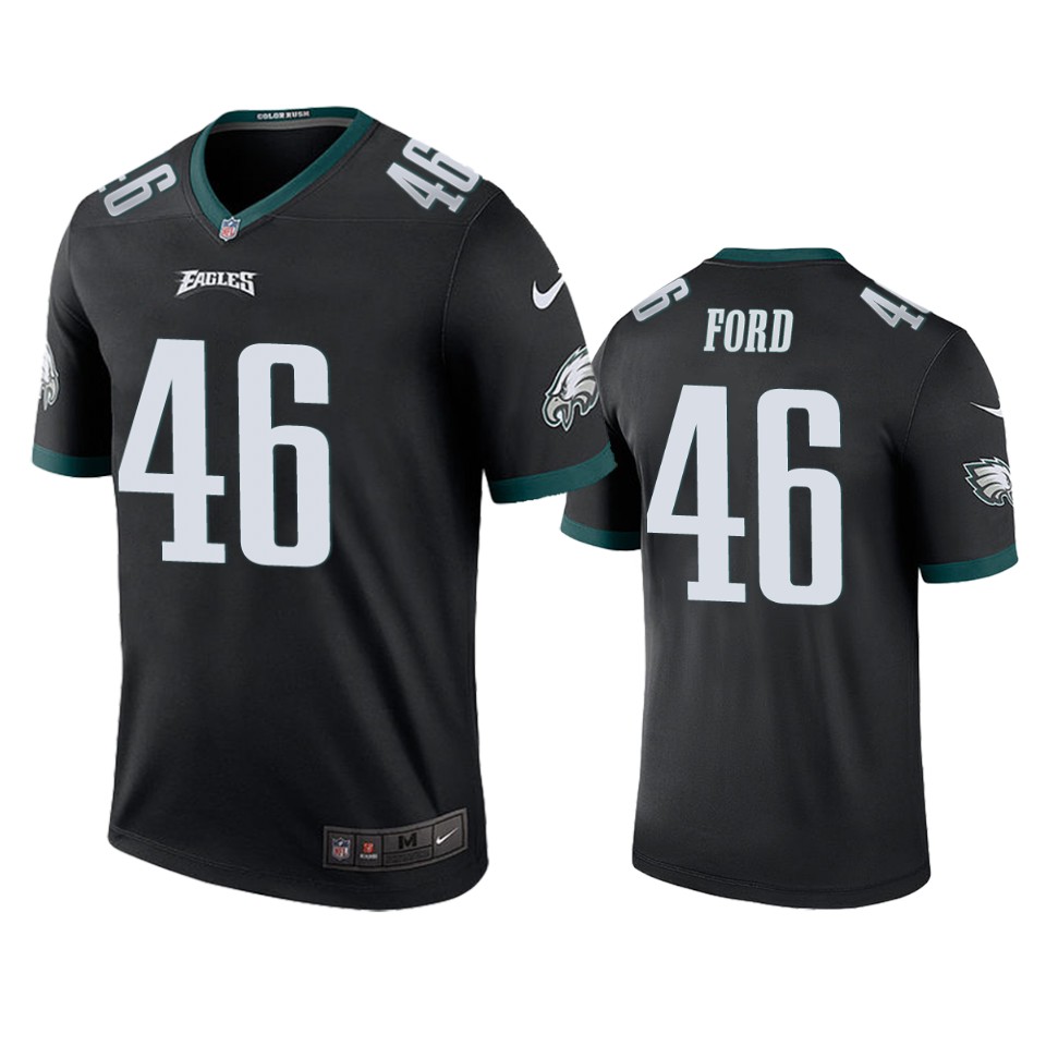 Philadelphia Eagles Rudy Ford Black Color Rush Legend Jersey - Bluefink