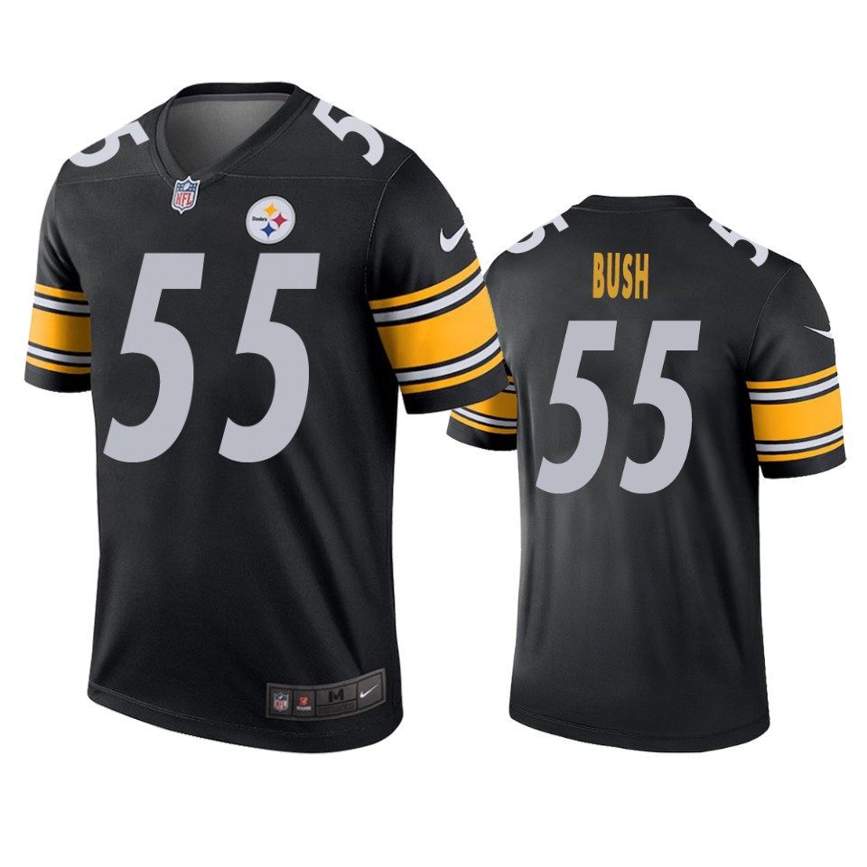 Pittsburgh Steelers #55 Devin Bush Black Legend Jersey - Bluefink