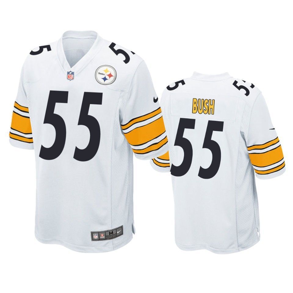 Pittsburgh Steelers Devin Bush 2019 Nfl Draft White Game Jersey - Bluefink