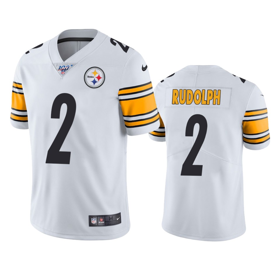 Pittsburgh Steelers Mason Rudolph White 100th Season Vapor Limited ...