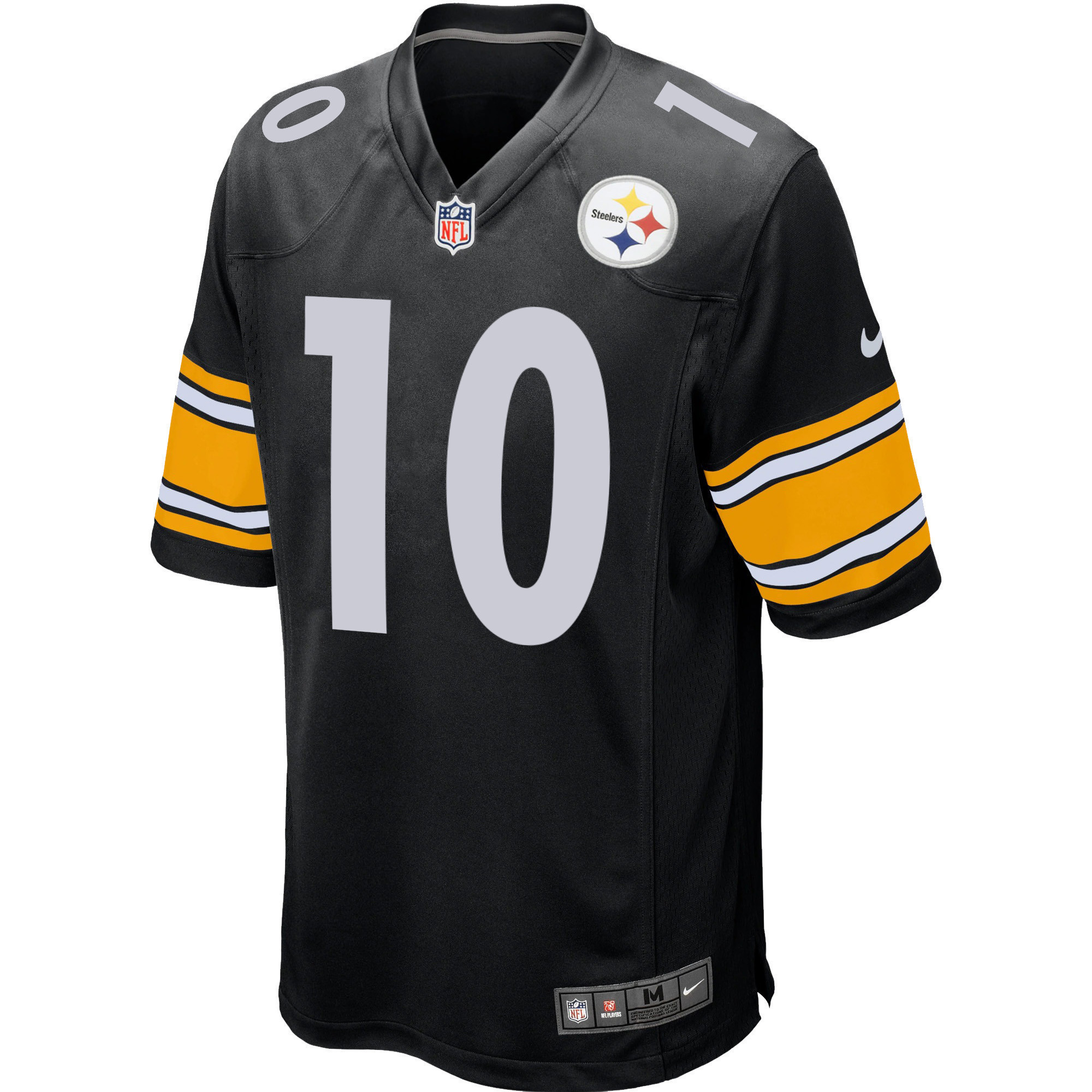 Pittsburgh Steelers Mitchell Trubisky 10 Game Player Jersey - Black ...