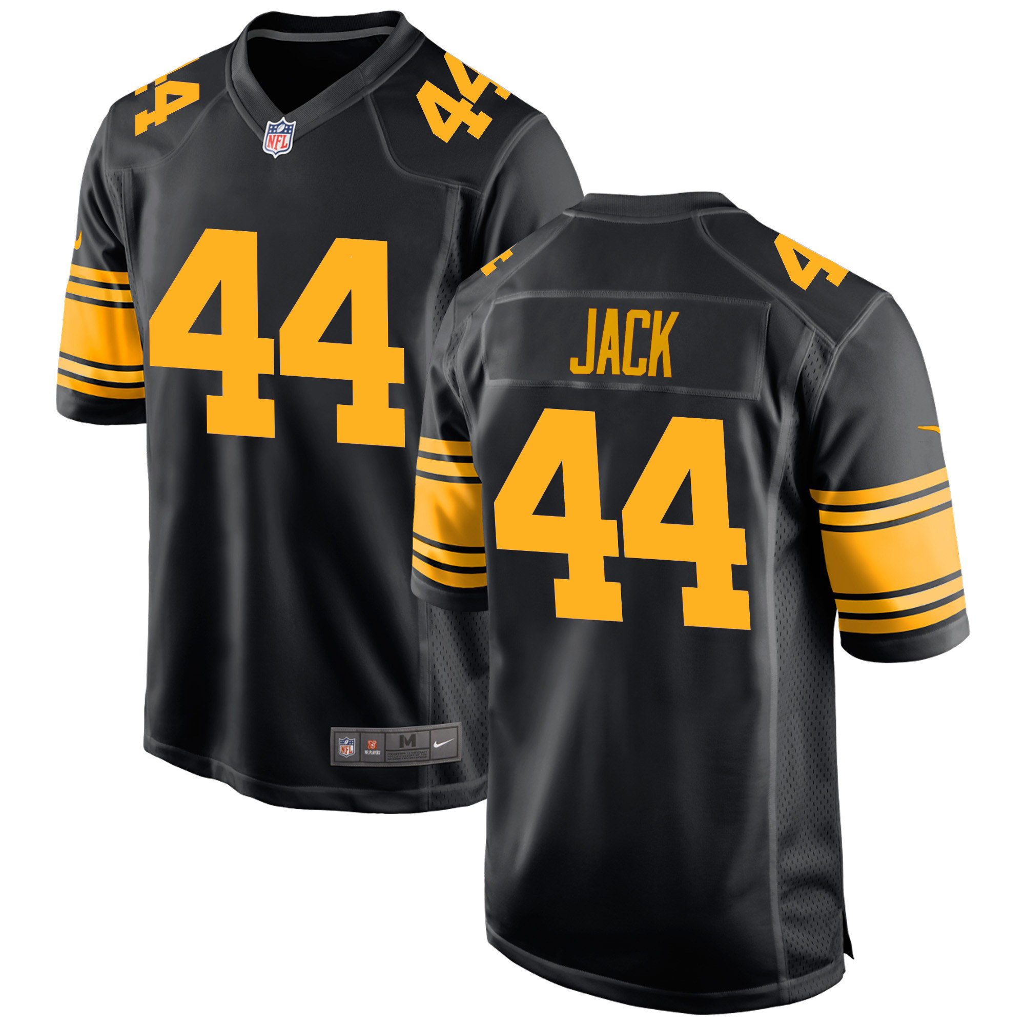 Pittsburgh Steelers Myles Jack 44 Alternate Game Jersey - Black Jersey ...