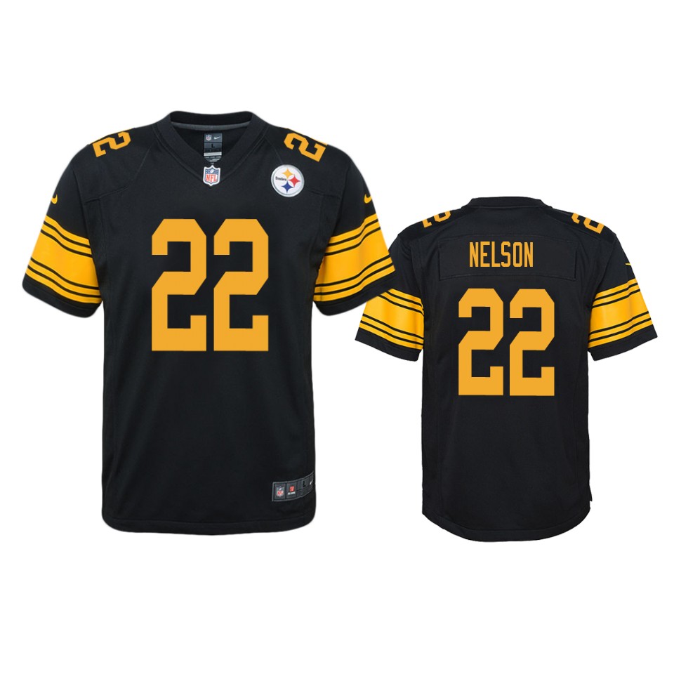 Pittsburgh Steelers Steven Nelson Black Color Rush Game Jersey - Bluefink
