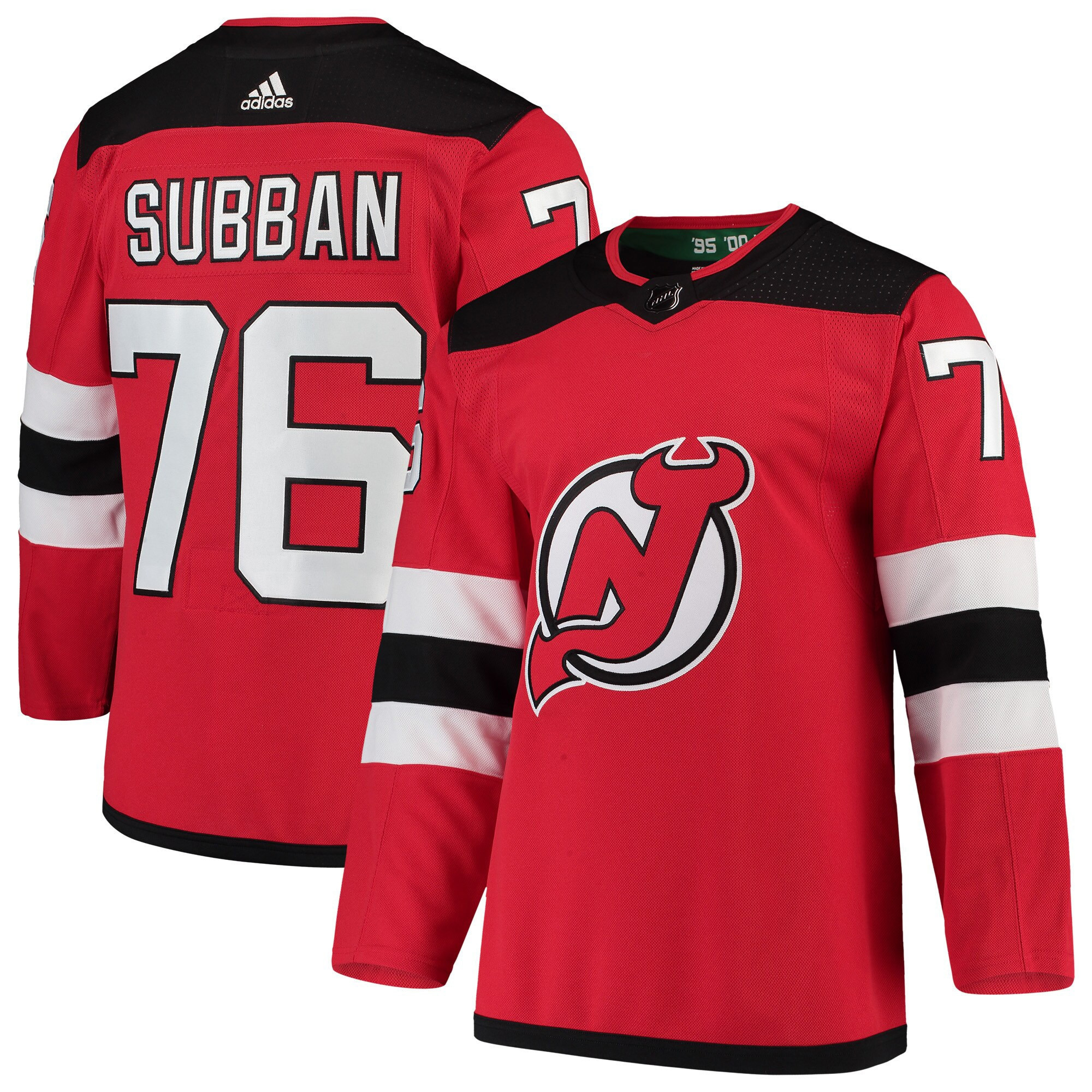 P.k. Subban New Jersey Devils Adidas Home Authentic Player Jersey - Red ...