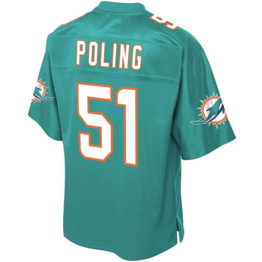 Quentin Poling Miami Dolphins Nfl Pro Line Player Jersey - Aqua - Bluefink