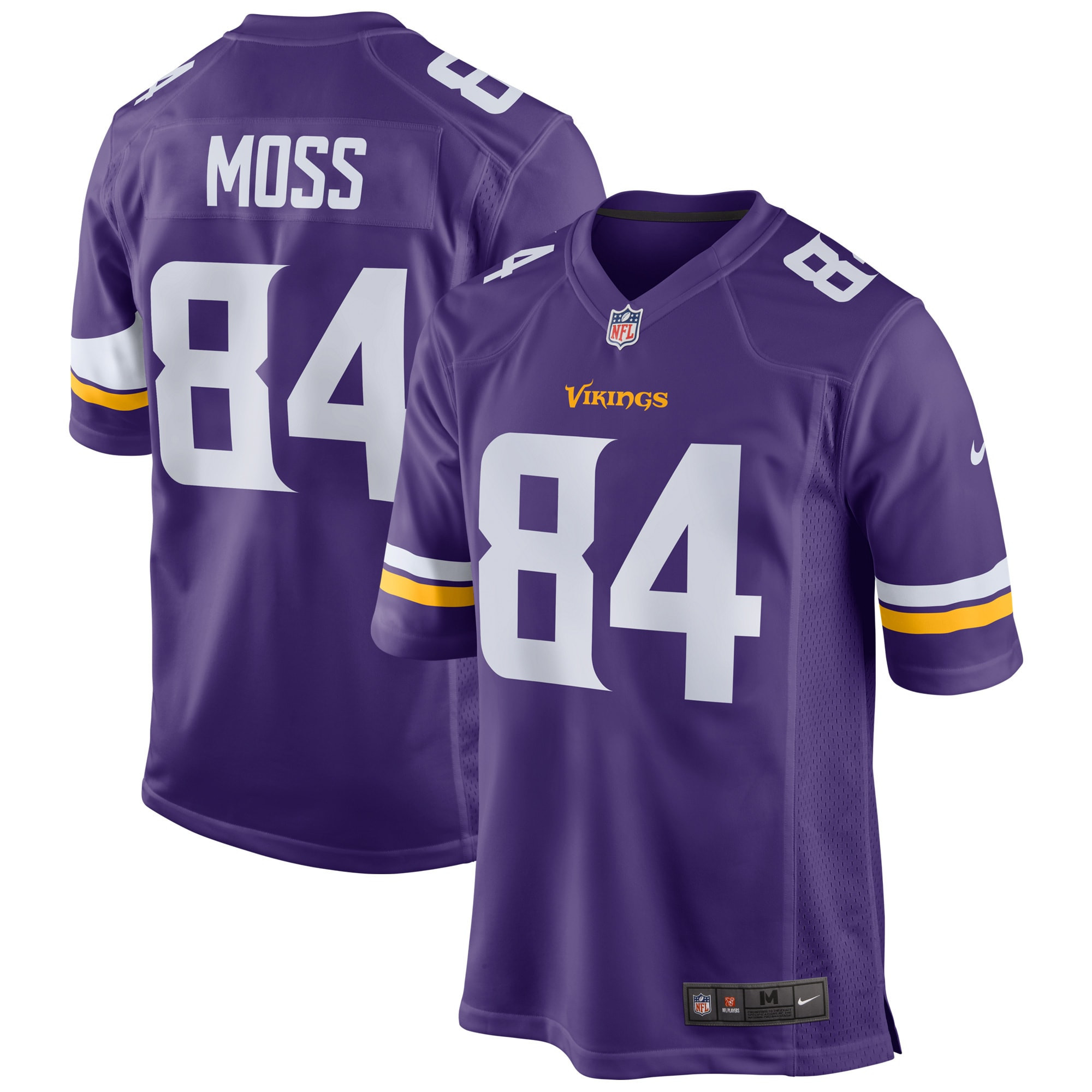 Randy Moss Minnesota Vikings Retired Player Game Jersey - Purple Nfl ...