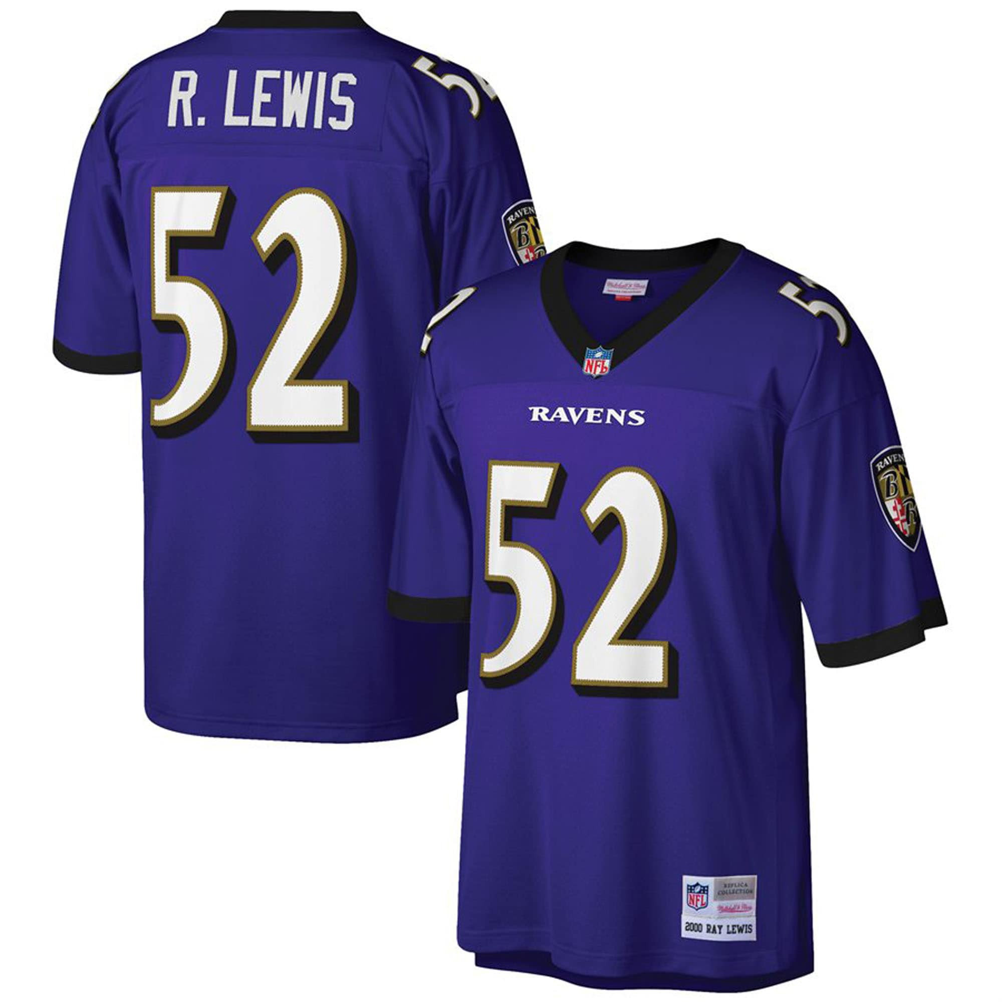 Ray Lewis Baltimore Ravens Mitchell & Ness Big & Tall 2000 Retired ...