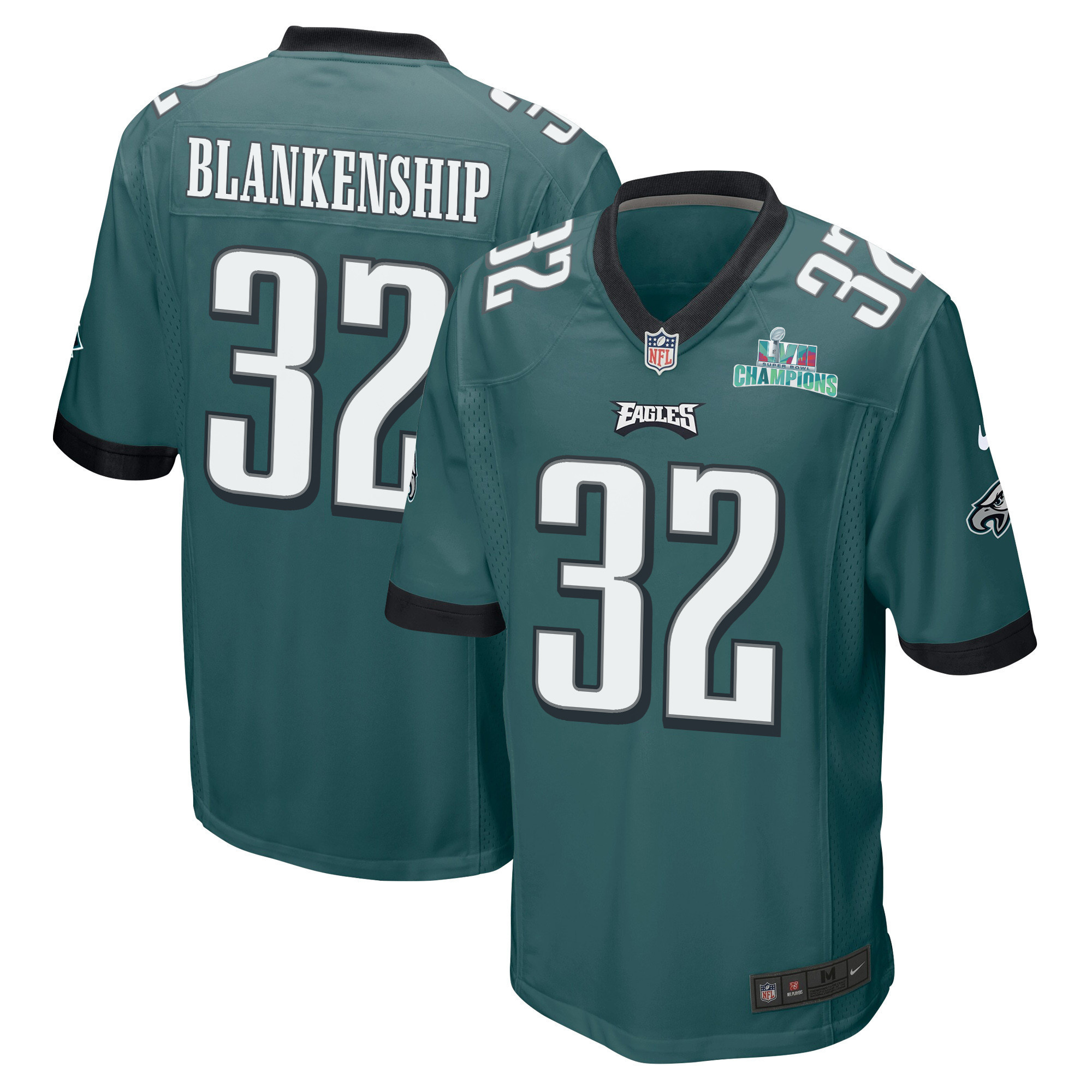 Reed Blankenship 32 Philadelphia Eagles Super Bowl LVII Champions Men ...
