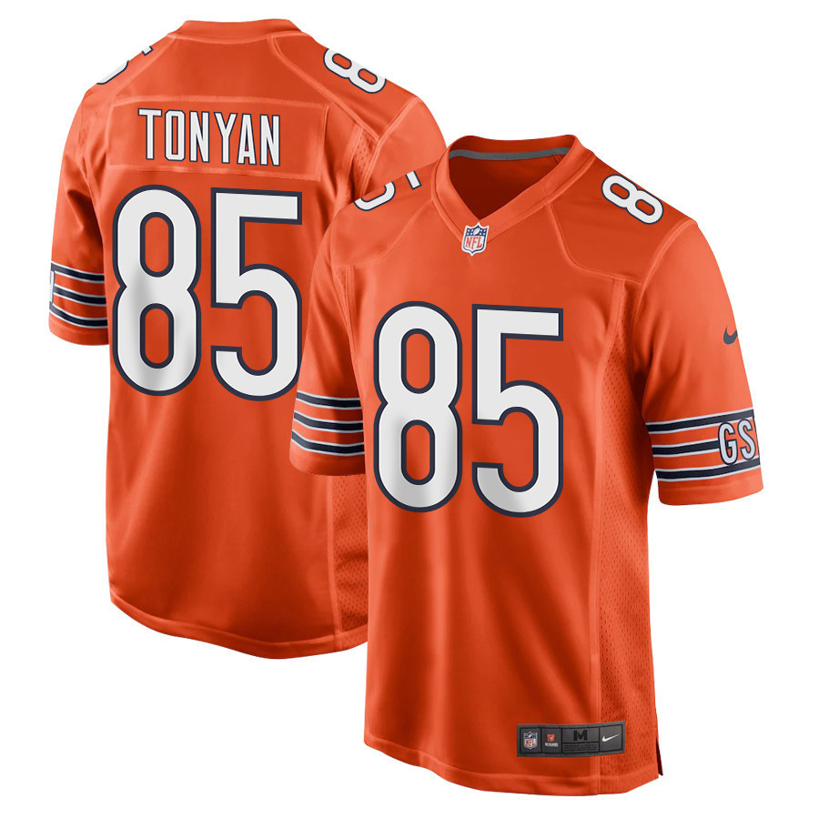 Robert Tonyan 85 Chicago Bears Men Alternate Game Jersey - Orange ...
