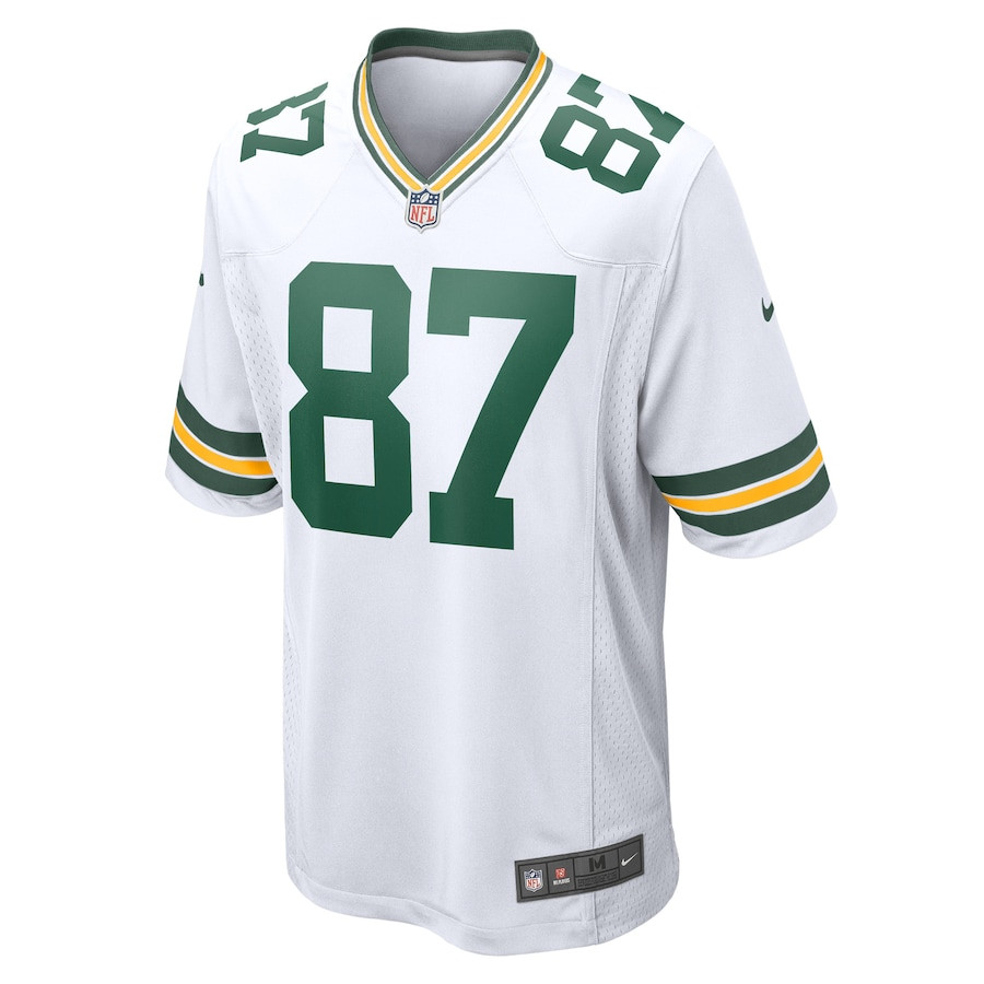 Romeo Doubs 87 Green Bay Packers Game Player Jersey - White - Bluefink