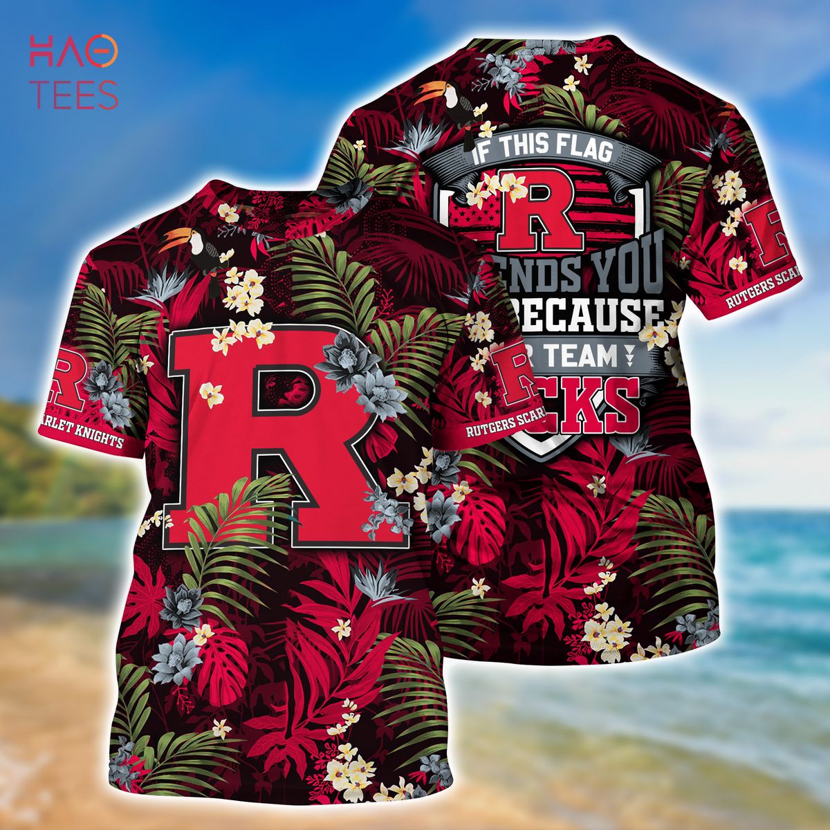 Rutgers Scarlet Knights Summer Hawaiian Shirts, With Tropical Patterns ...