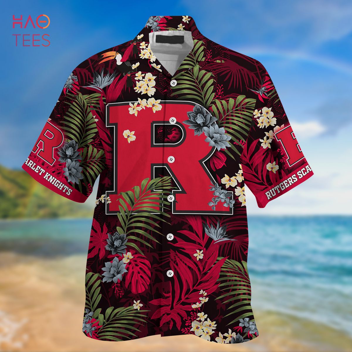 Rutgers Scarlet Knights Summer Hawaiian Shirts, With Tropical Patterns ...