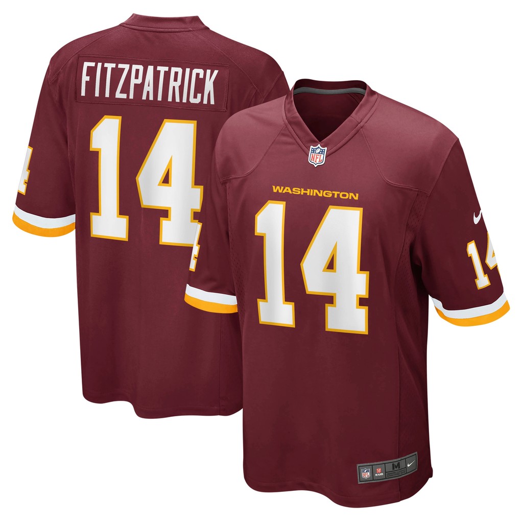 Ryan Fitzpatrick Washington Football Team Game Player Jersey - Burgundy ...