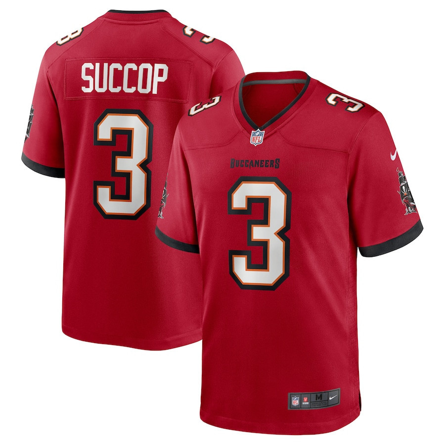 Ryan Succop 3 Tampa Bay Buccaneers Team Game Jersey - Red - Bluefink