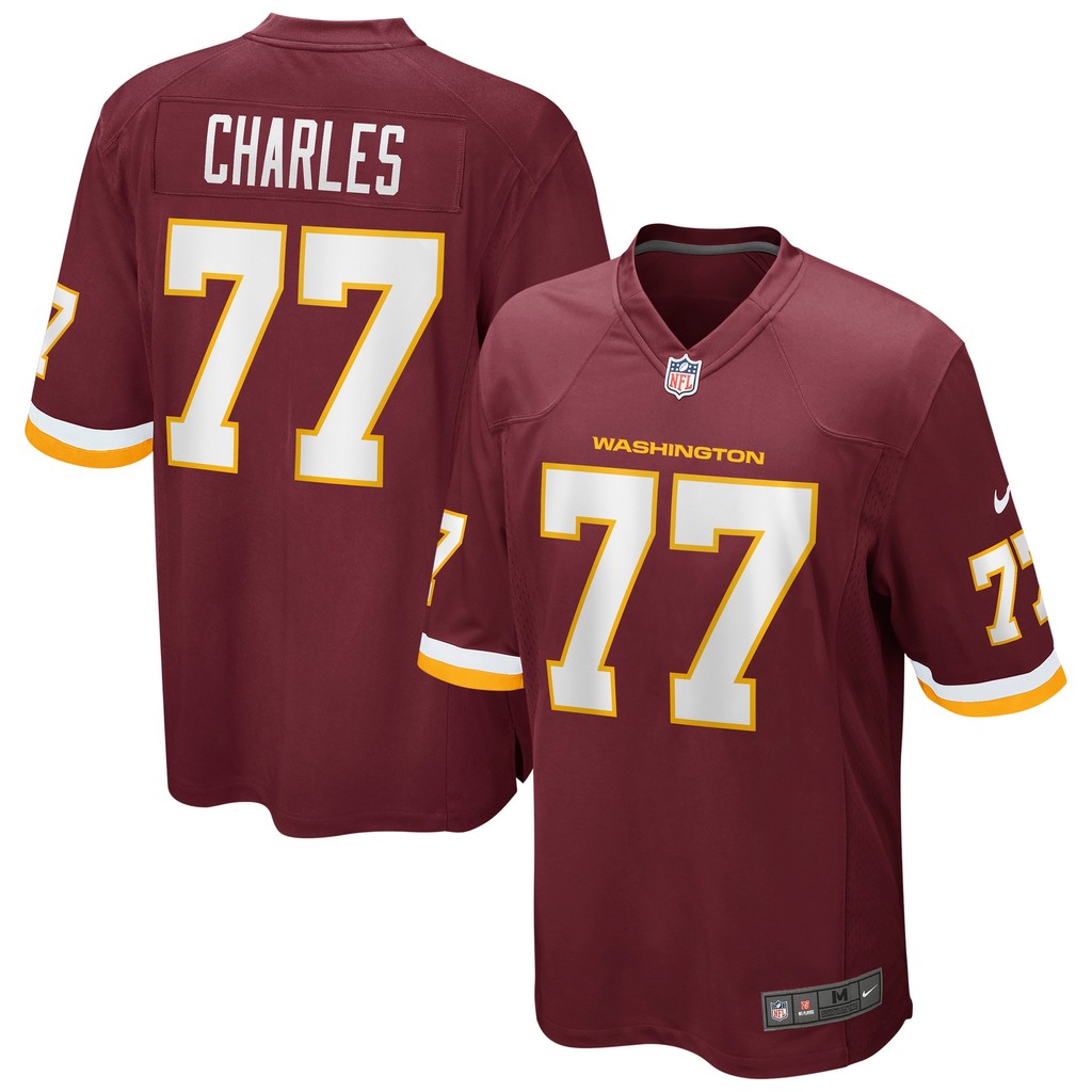 Saahdiq Charles Washington Football Team Game Player Jersey - Burgundy ...